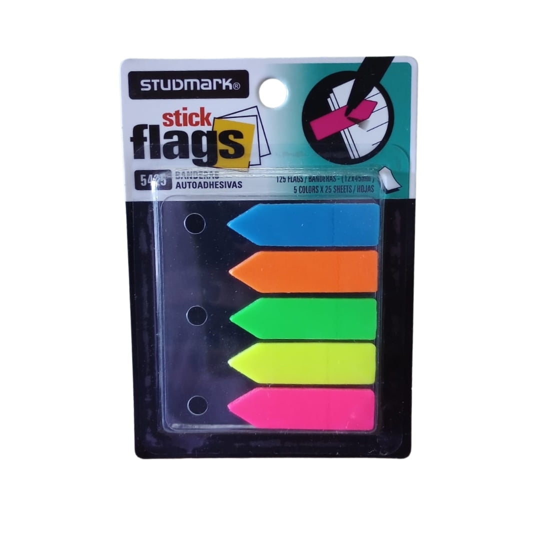 Banderitas Adhesivas 5 Colores X 25 Hojas